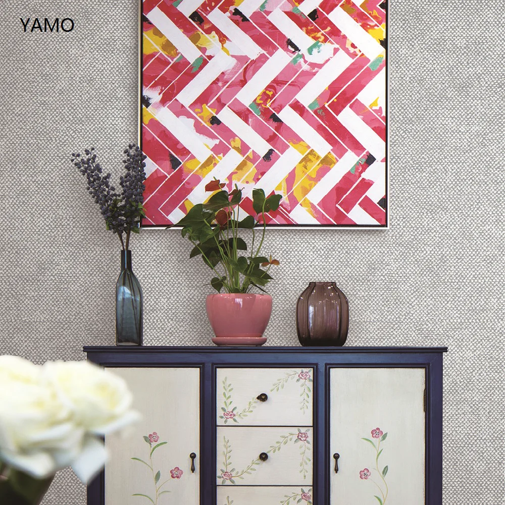 Classic Nonwoven Wallcovering Seamless Textile Wall Cloth For Home ...