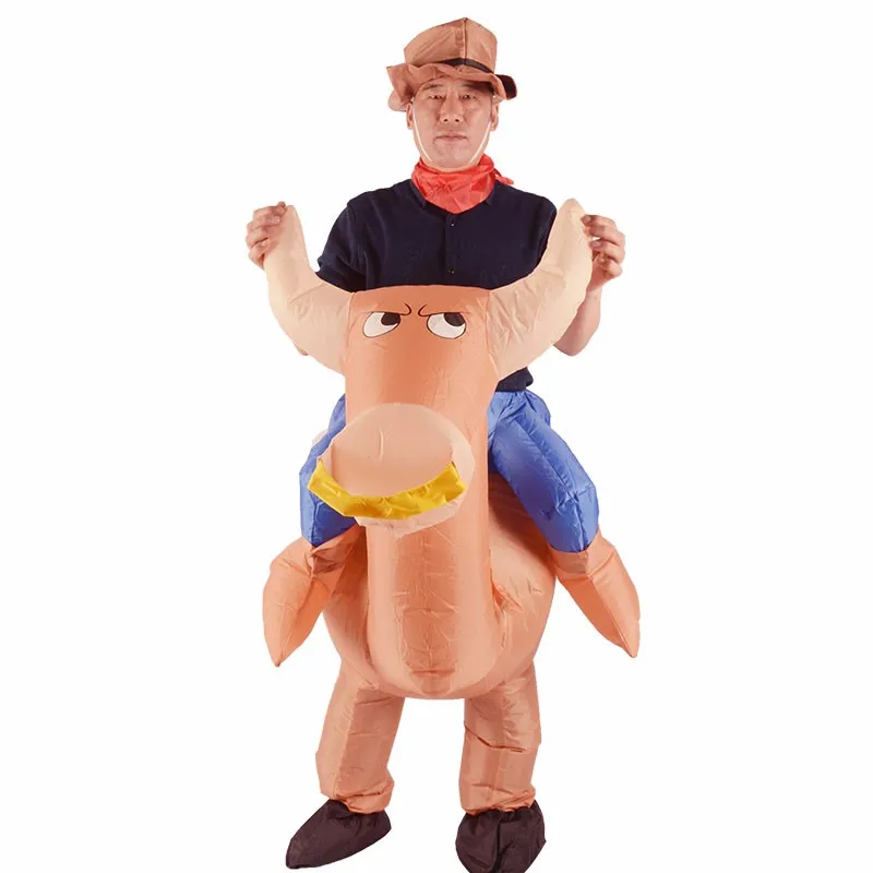Funny Piggyback Ride On Deer Mascot Costume For Adults And Kids Animal ...