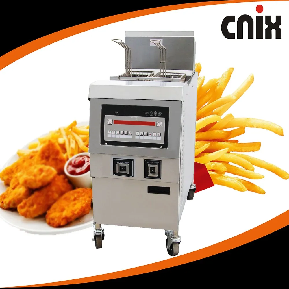 25L Gas Single Tank Two Baskets Free Standing Fried Chicken Fryer ...