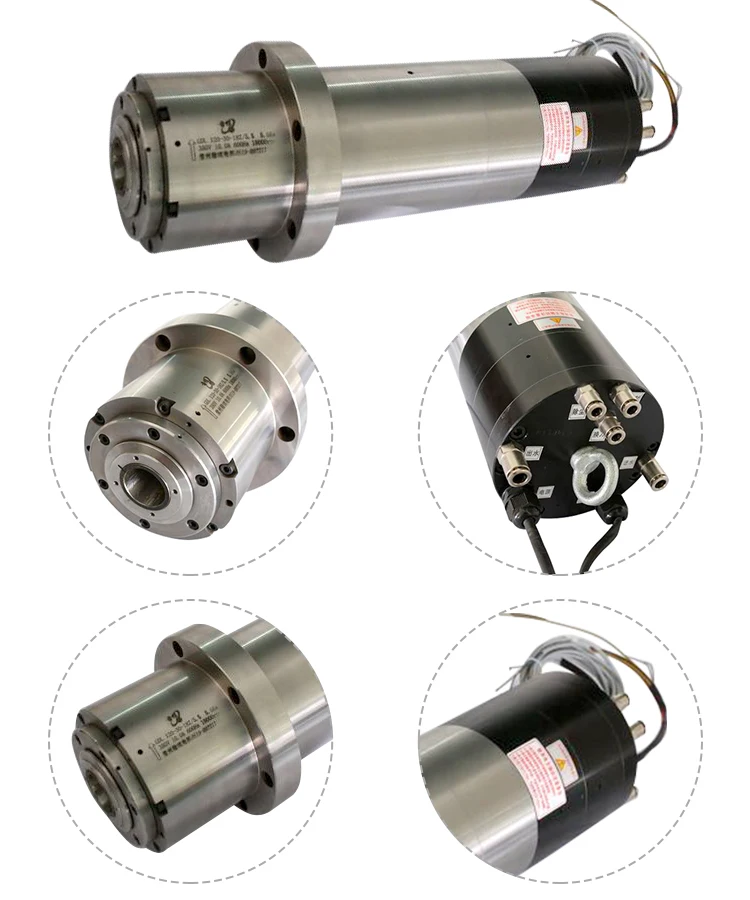 High Speed Cnc Machine Atc 5.5 Kw Bt30 Water Cool Drilling Spindle ...