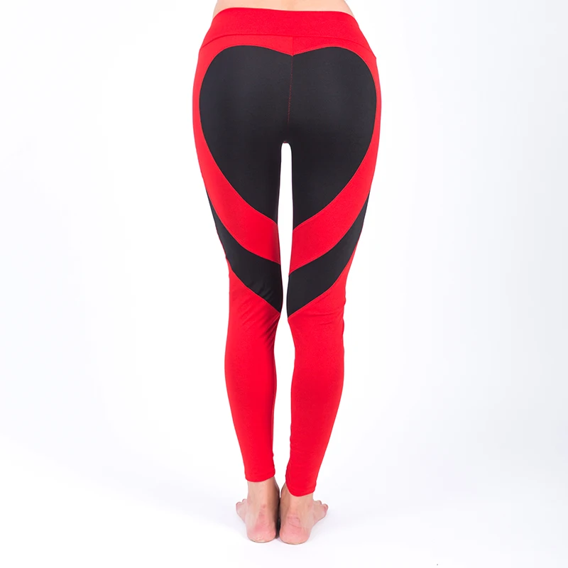 Unique Love Heart Shape Leggings Fitness Tight Yoga Pants No Panties ...