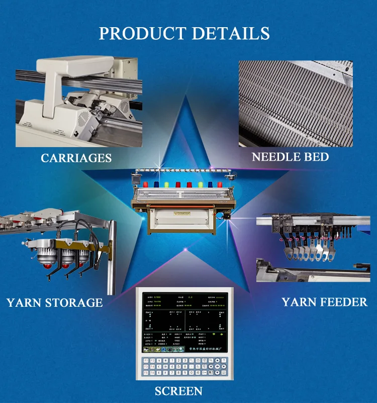 Computerized Flat Knitting Machine (setup Comb)- Double System - Buy ...