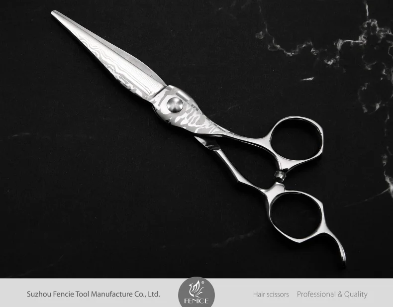 6 Inch Japanese VG10 Damascus Hair Scissors for Barbers