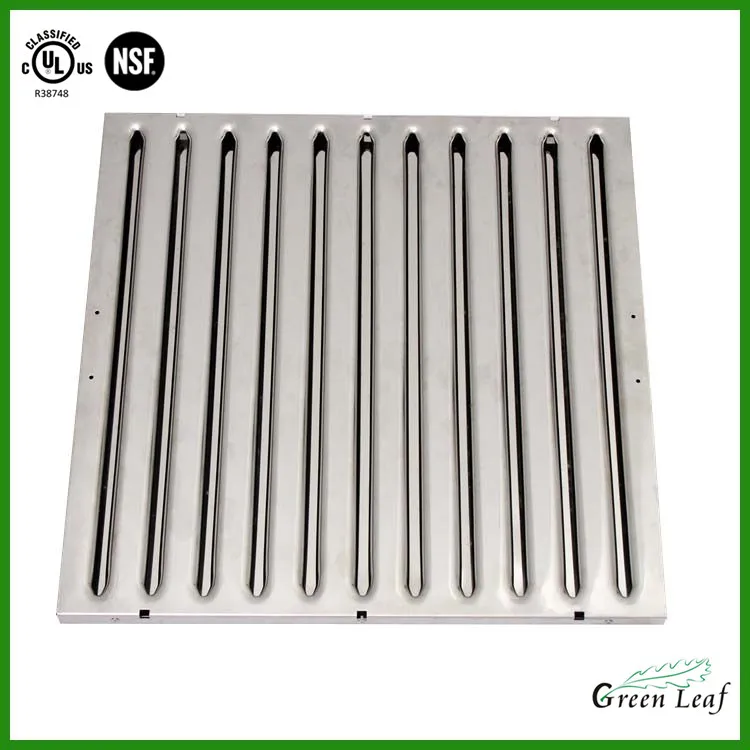 Kitchen Canopy Baffle Filter 400 X 400mm Stainless Steel Baffle Filter ...