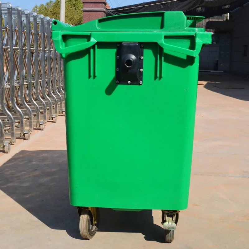 Waste Bin EN840 Compliance HDPE 660 Liters Trash Can