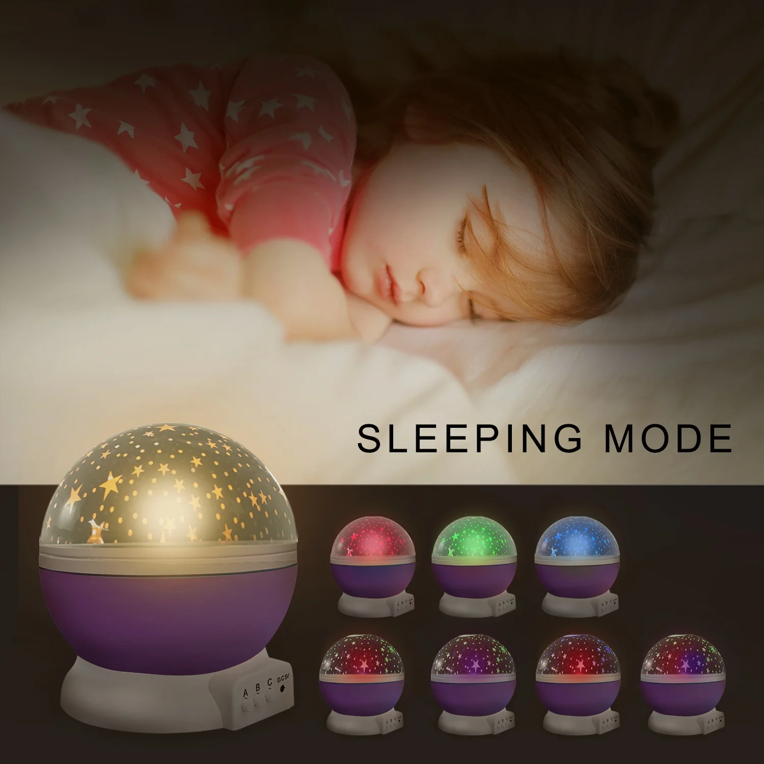 Star Night Light - Rotating Indoor Projector Lamp