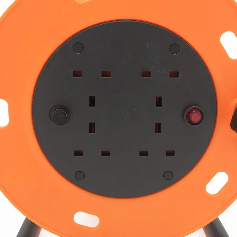4way 25m Uk Portable Extension Cord Reel - Buy Cord Reel,Extensison ...