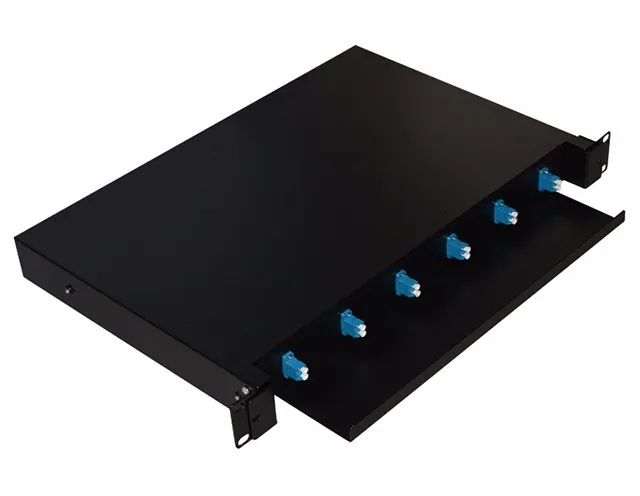 1ru Rack Mount Fdp Loaded W/ 6 Lc/upc Duplex Adapters,Pigtails & Tray ...