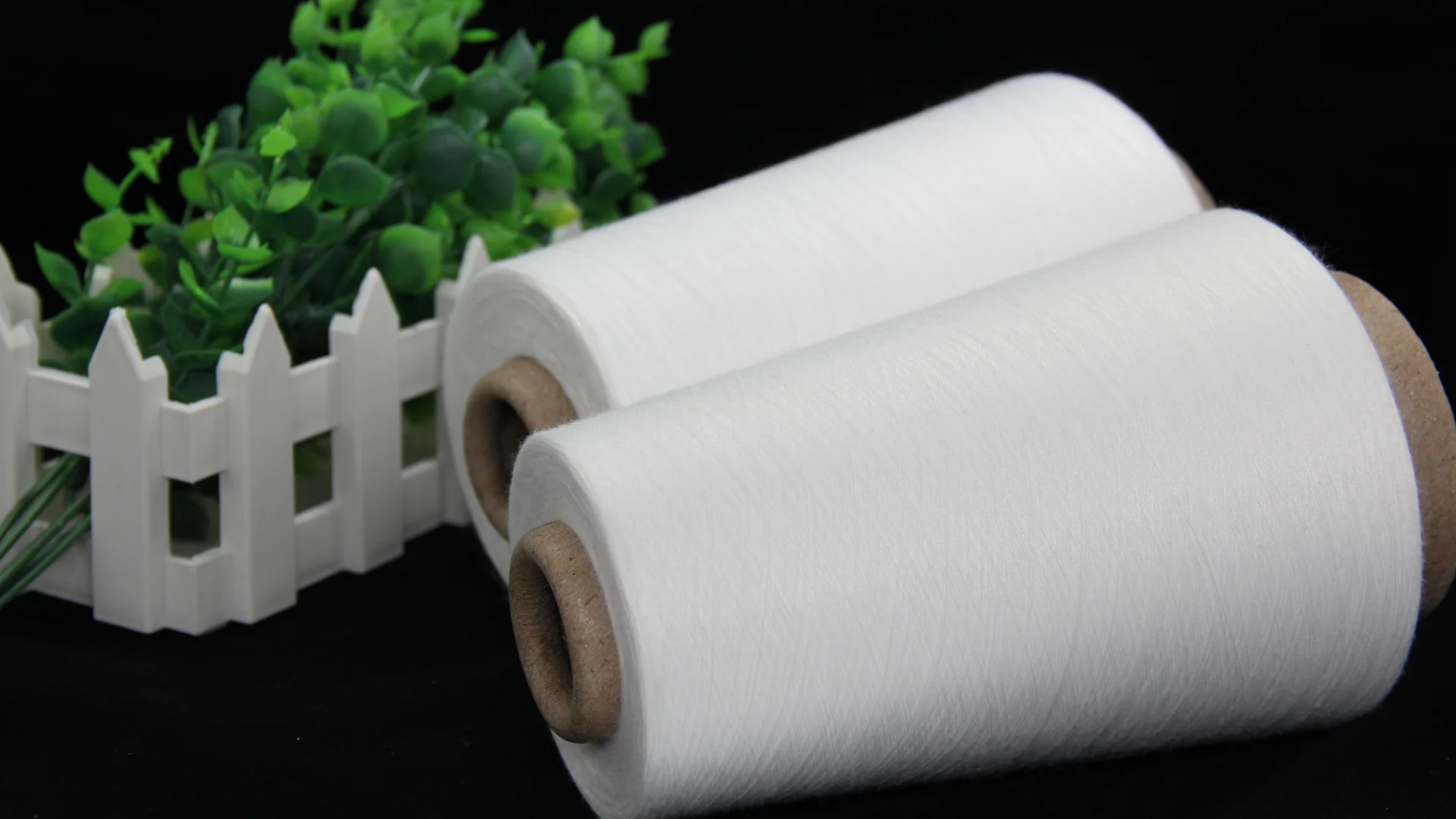 Sinopec Polyester Staple Fiber 40s Virgin Spun Polyester Yarn For ...