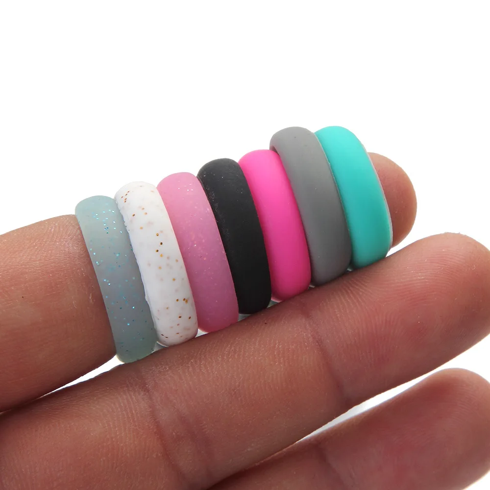 Finger Jewelry Hypoallergenic Crossfit Flexible Silicone Rubber Band ...