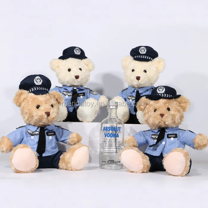 Wholesale Custom Police Teddy Bear Plush Toys Cute Uniform Plush Bear Toys For Kids - Buy Custom ...