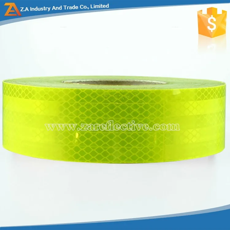 Fluorescent Yellow Green Reflective Tape Truck Reflective Tape /film ...
