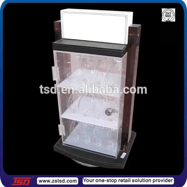 TSD-W717 Watch Display Rack - Rotating Counter Top Showcase