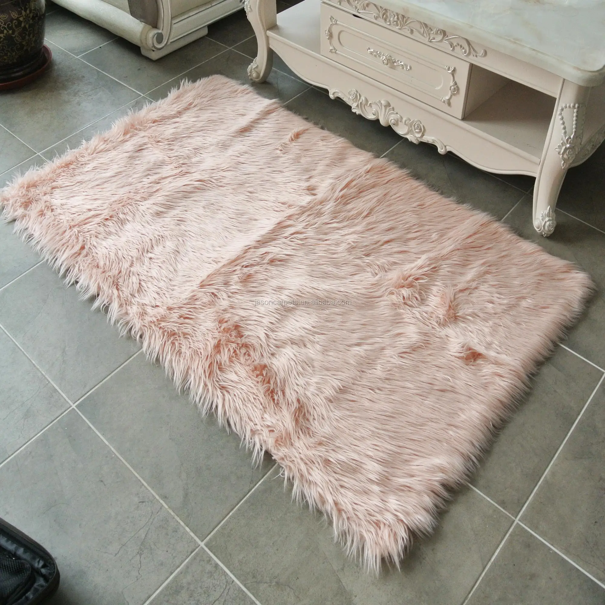Faux Sheep Wool Patchwork Rug With Two Colors Tone - Buy Sheep Wool ...