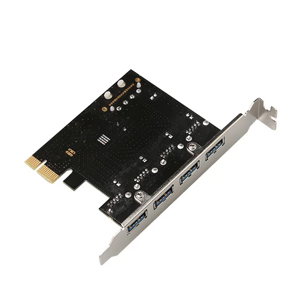 Pci Express To 4 Port Usb 3.0 Adapter With 15 Pin Or 4 Pin Power ...