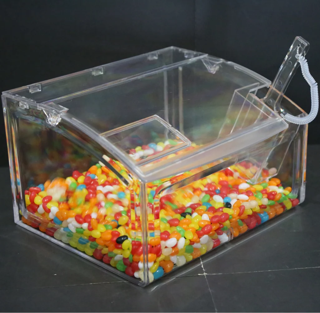Supermarket Crystal Clear Acrylic Candy Box,Plastic Candy Bin For Food ...