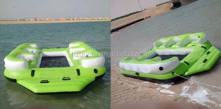 6 Person Raft - Inflatable Floating Island for Water Fun