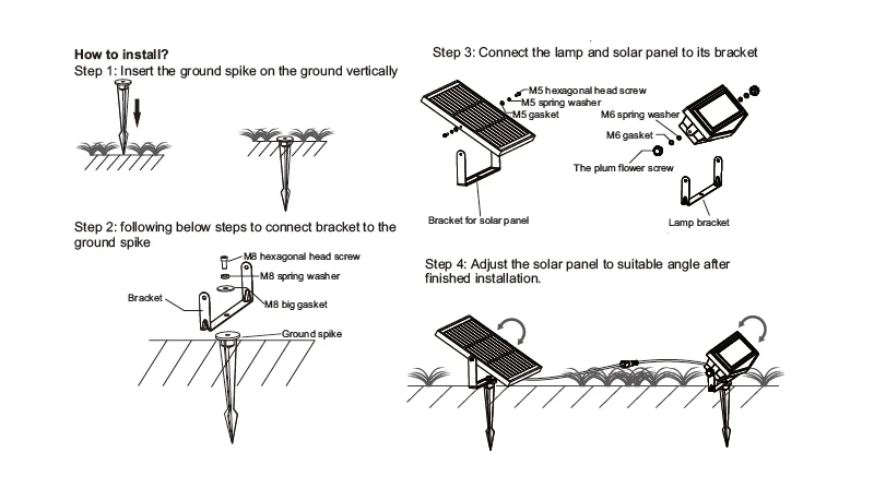 New Product 2019 Led Solar Spot Lights Outdoor With Best Quality And ...