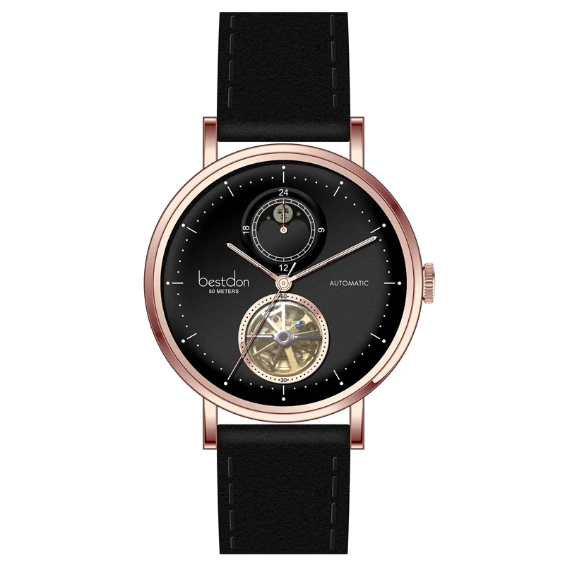 2017 Alibaba Popular Skeleton Men Moonphase Watches Automatic - Buy ...