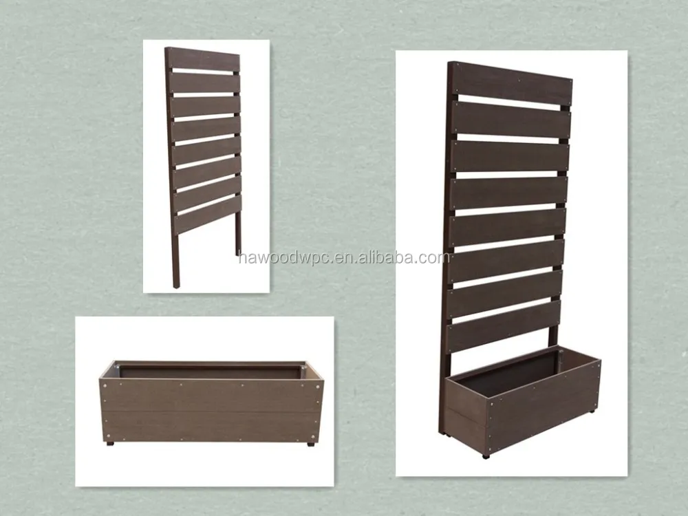 1800mm High Decorative WPC Rectangular Planter Box