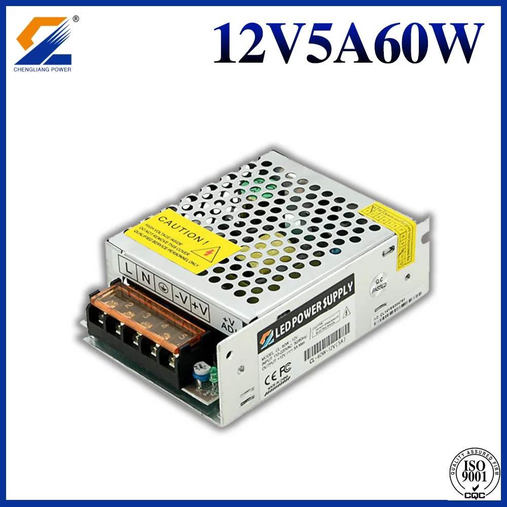 90-245vac Input Voltage Single Output 12v 5a 60w Led Switching Power ...