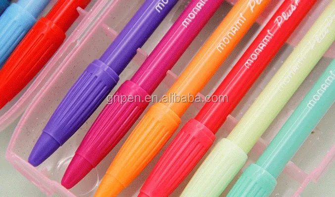 Wholesale 48 Colors Marker Gel Pens Plus Pen Monami 3000 Liquid Ink ...