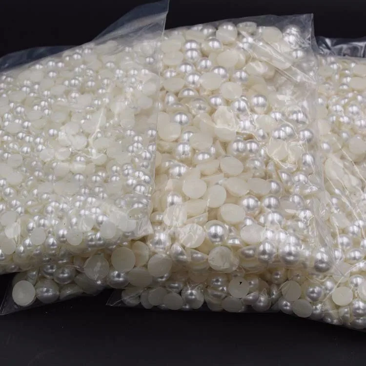 Wholesale Flatback Round Plastic Half Pearl Beads| Alibaba.com