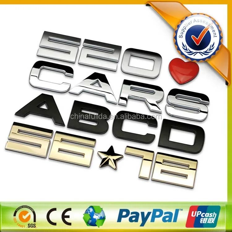 Good Quality Chrome Emblem Round Car Logo Emblem - Buy Car Emblem,Car ...