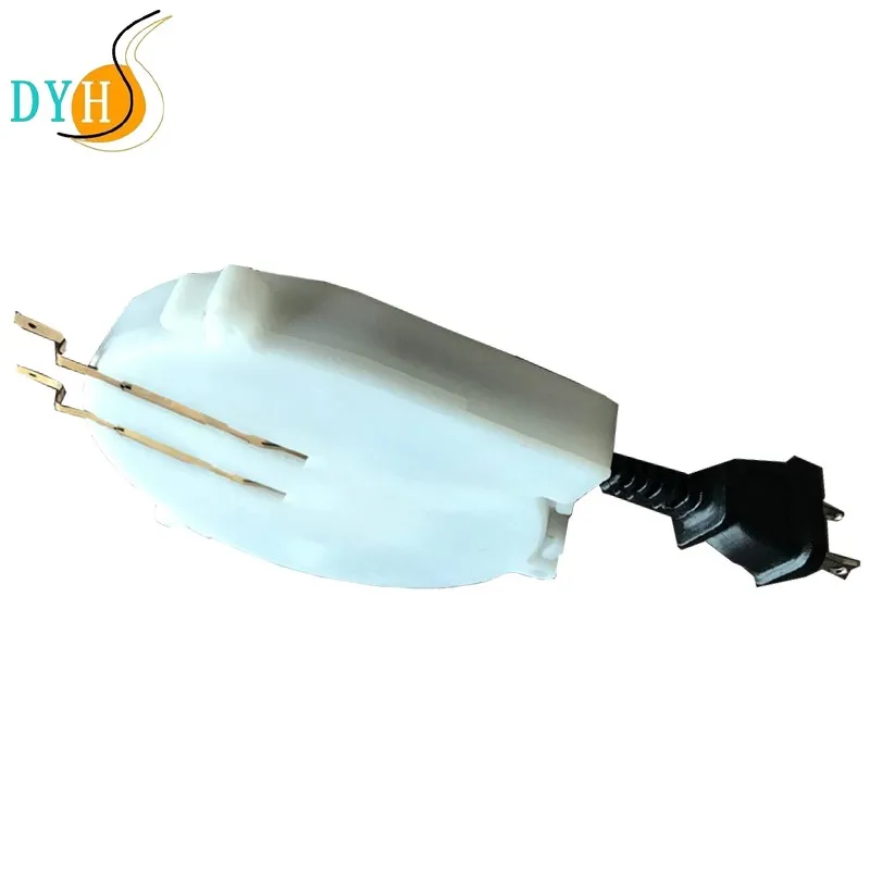 Flat Power Extension Cord - 2M Spring Loaded Retractable Cable