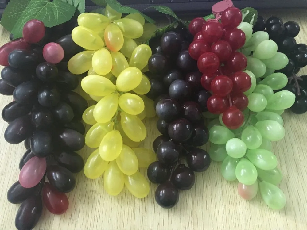 Artificial Fruits Decorative Artificial Grapes Fake Grapes Plastic ...