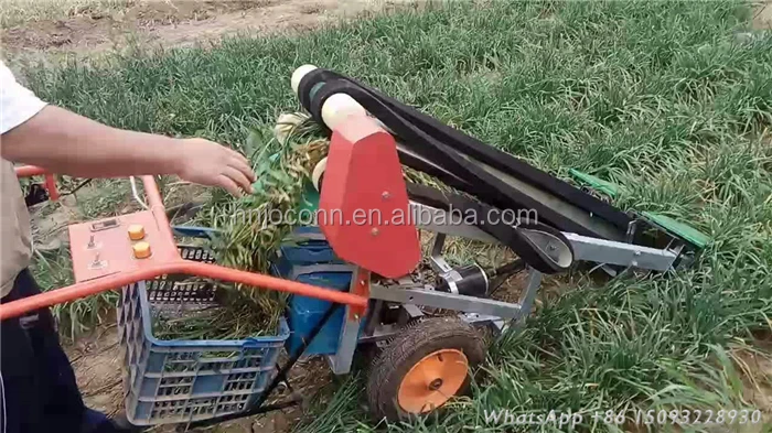 High Efficiency Electric Start Chives Leek Harvester Parsley Celery ...