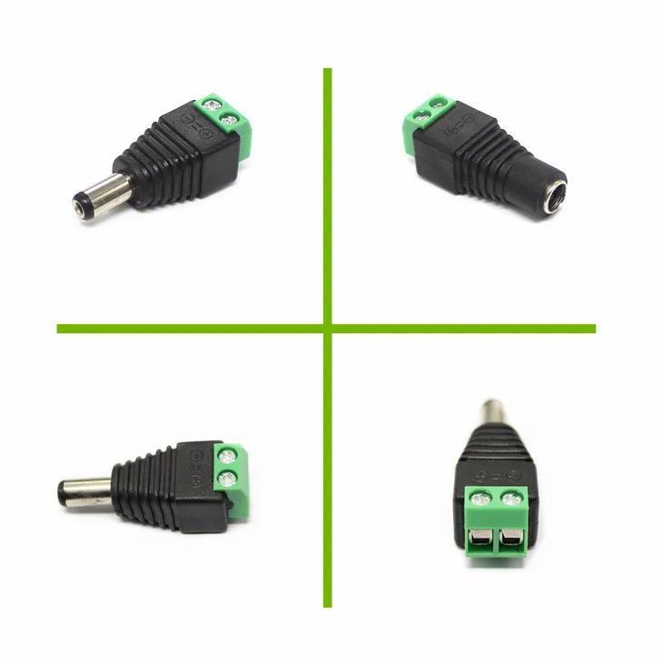 Cctv Camera 12 Volt Dc Connectors Male Dc Power Plug And Jack - Buy ...
