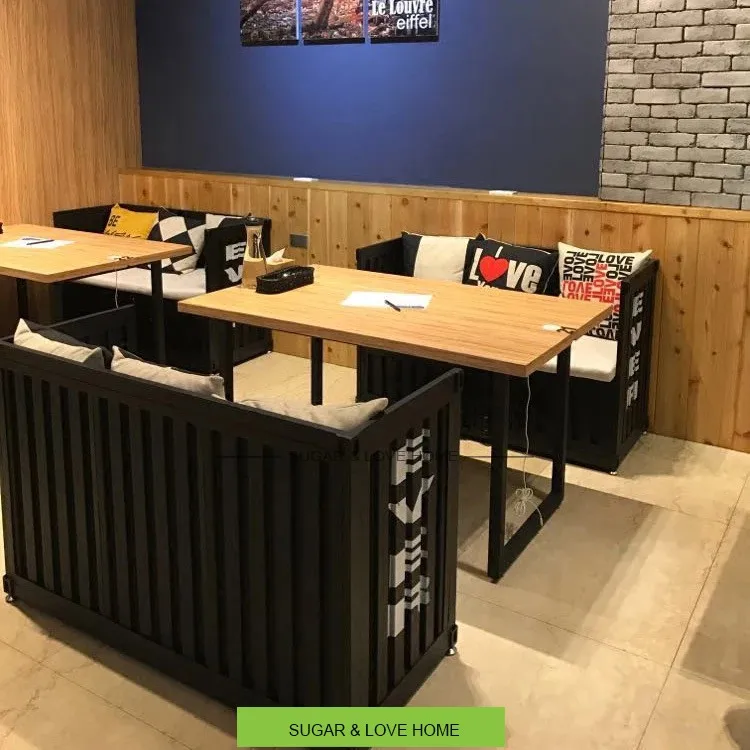 Shipping Container Furniture Restaurant Sofa With Cushion - Buy ...