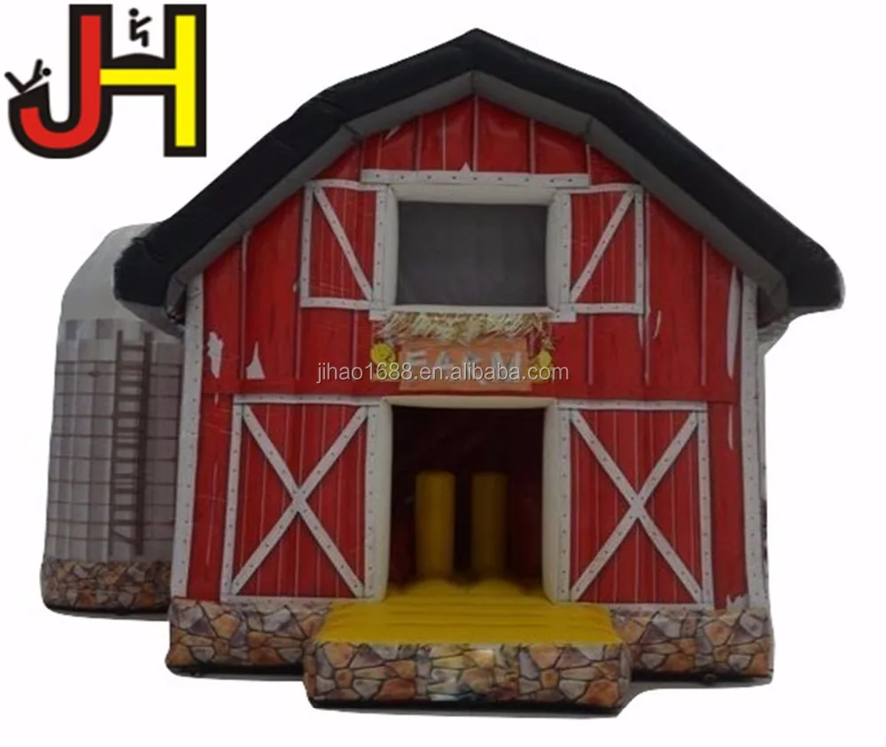 Large Inflatable Barn Farm Bouncer House Inflatable Barn Bounce Castle ...
