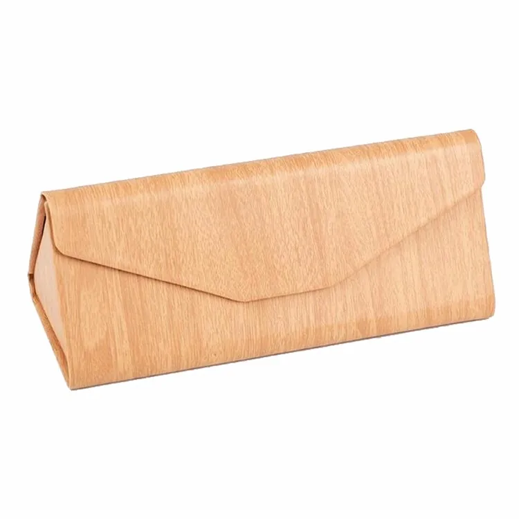 Magnet Folding Triangle Eyeglasses Case with Custom Logo