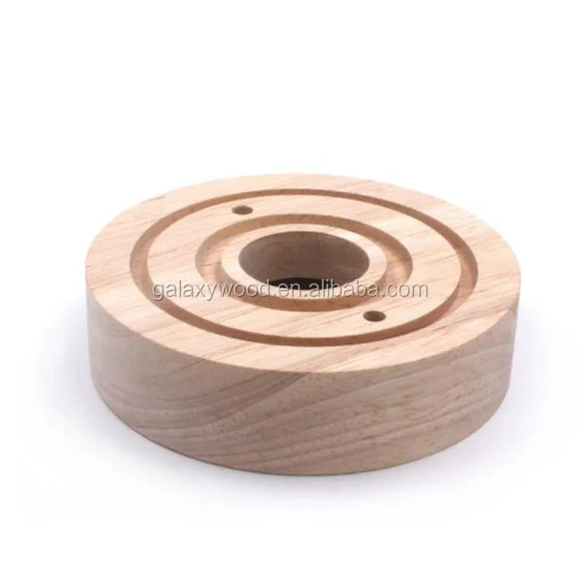 Unfinished Round Wood Lamp Bases - Perfect for Home Decor
