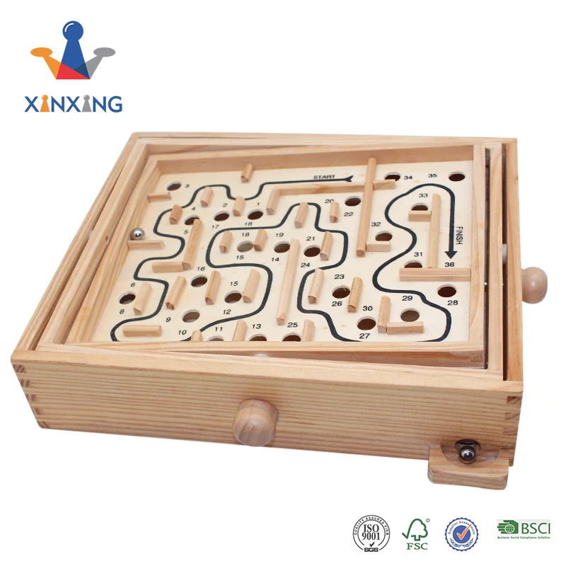 Wooden Toys Labyrinth Maze Game for Kids - Educational Fun