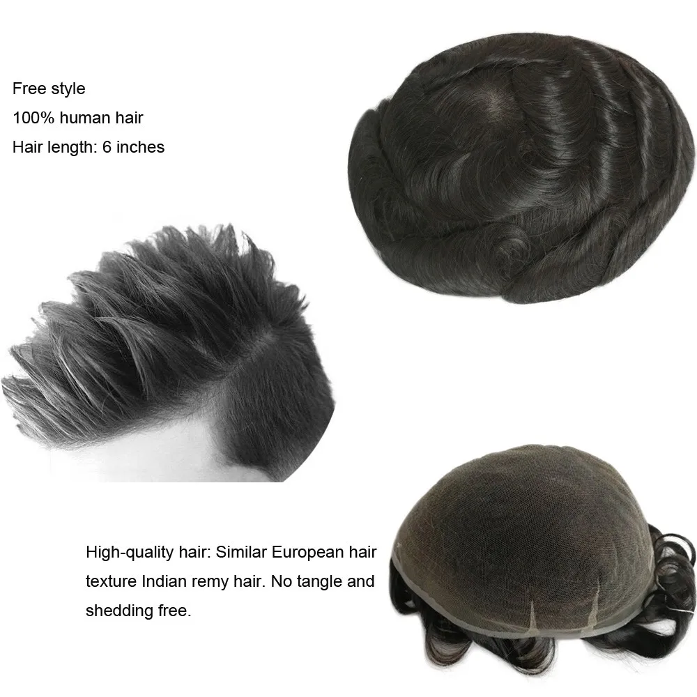 Grown Ups Toupee - Natural Looking SFF Full French Lace