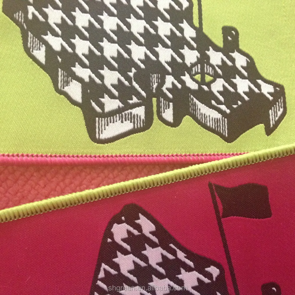 Customized Logo Merrow Border Woven Patch For Hats,Sewing On Woven ...