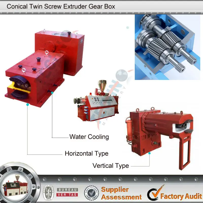 Conical Twin Screw Extruder/double Screw Extruder/plastic Extrusion ...