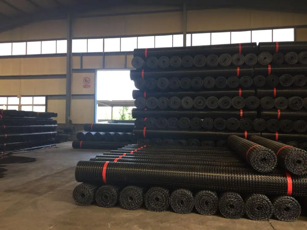 Pp Biaxial Plastic Geogrid 30kn For Pavement Base Reinforcement - Buy ...