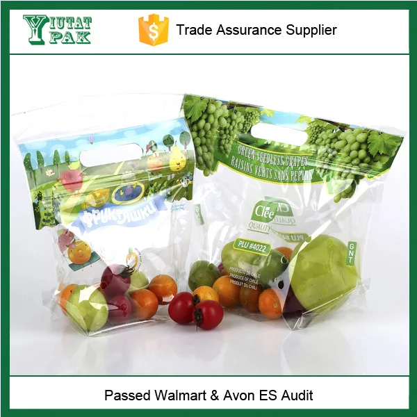 Resealable Fruits Vegetable Plastic Zip Lock Food Packaging Bag - Buy ...