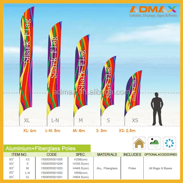 Large Custom Vinyl Banner Wind Blade Feather Beach Flag - Buy Custom ...