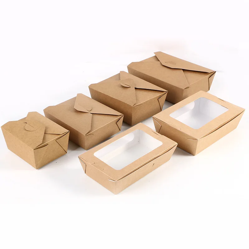 Eco Friendly Recyclable Custom Printed Brown Restaurant Takeaway Food ...