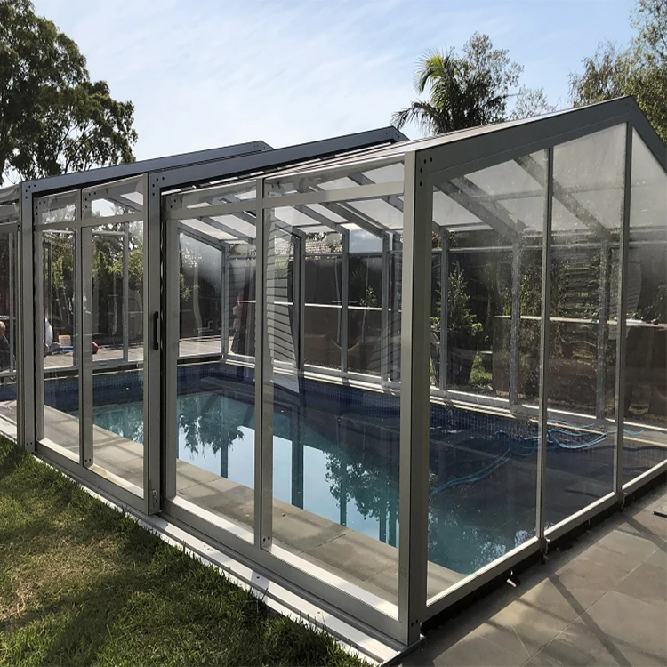 100% Mantener Aluminio Piscina Retráctil/piscina Techo - Buy Natación ...