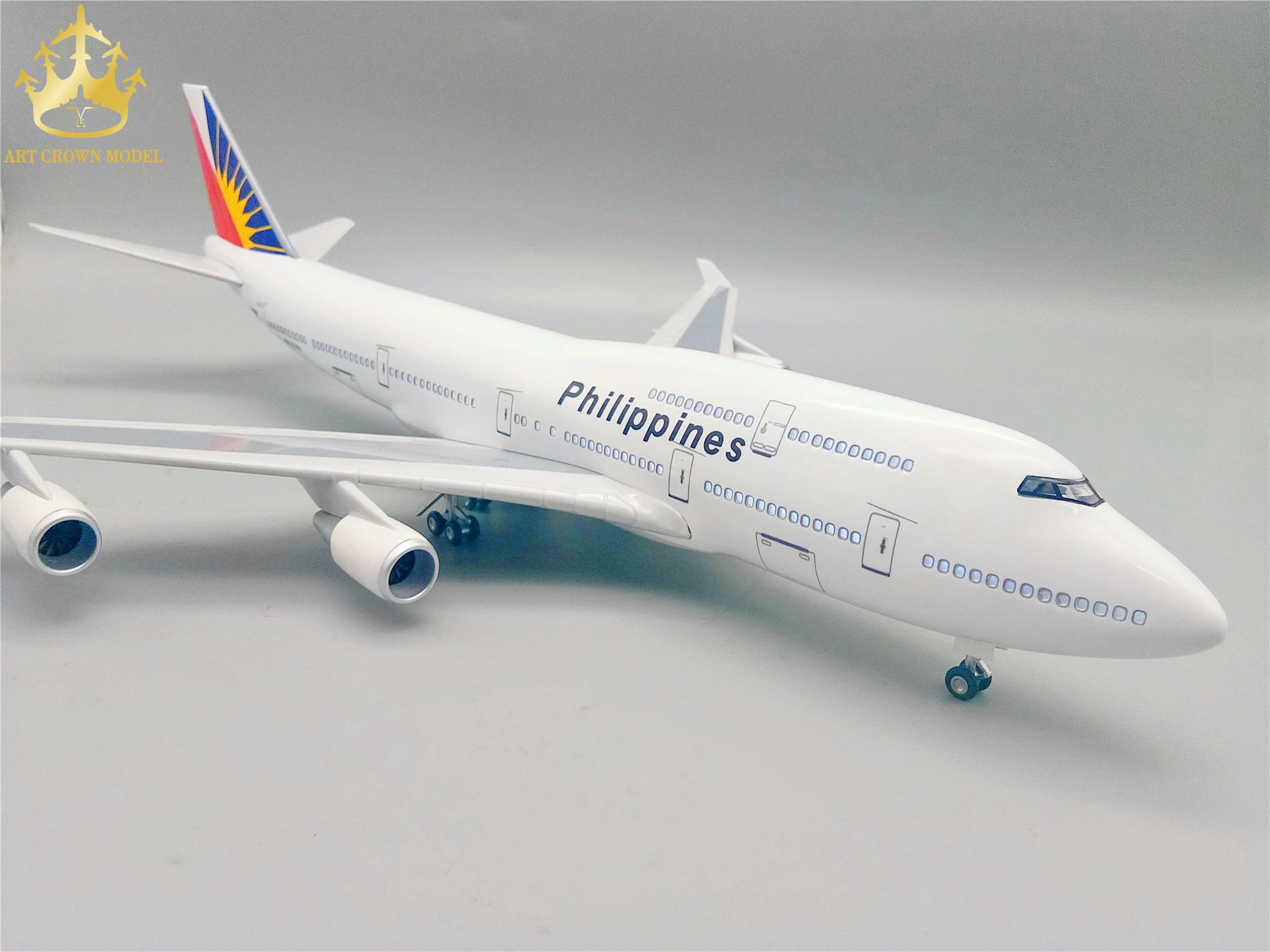 Boeing 747 Philippine Airlines 1:150 Led Advanced Simulation Resin ...