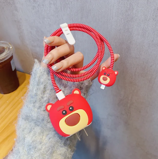 Charger Head Protective Cover Cartoon Winder Protective Cover ...