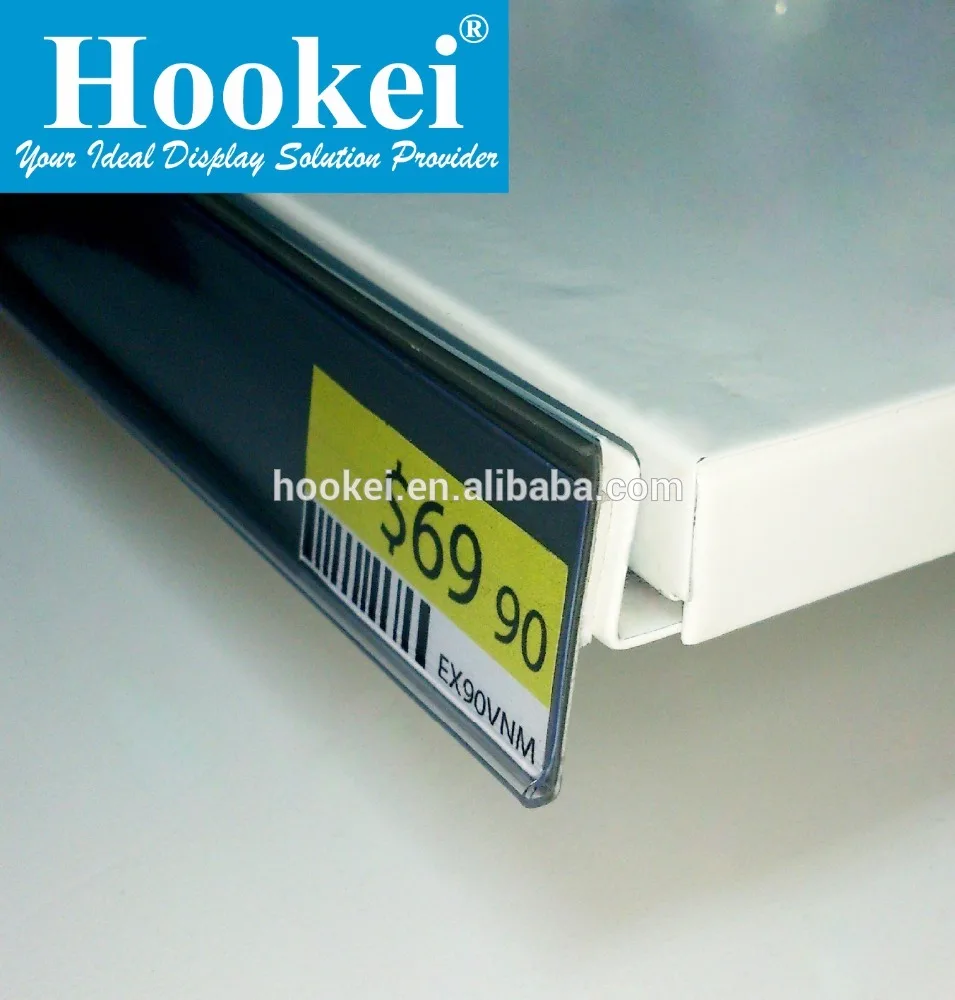 Supermarket Shelf Plastic Price Ticket Strip - Buy Price Ticket Strip ...