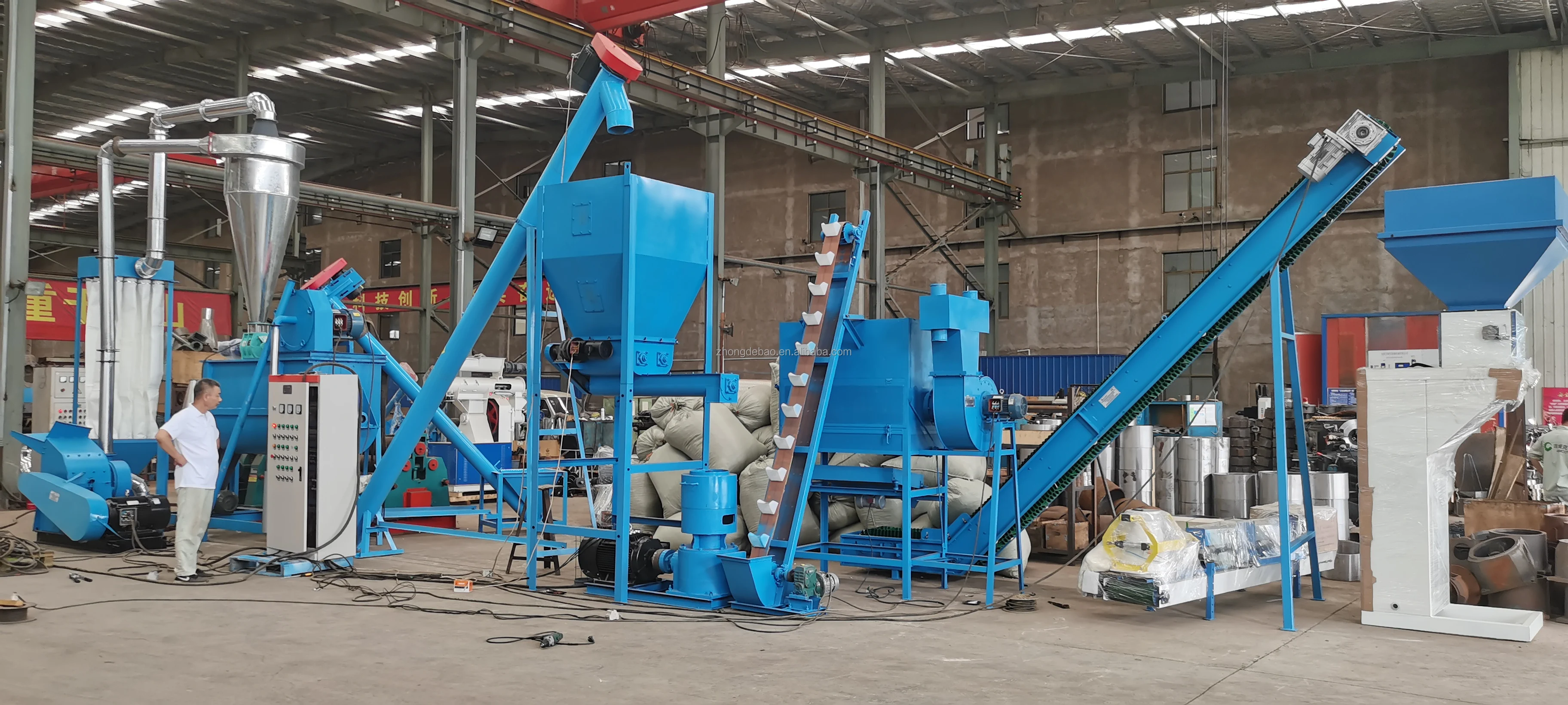 1 Ton Mini Livestock Feed Production Line - High Productivity