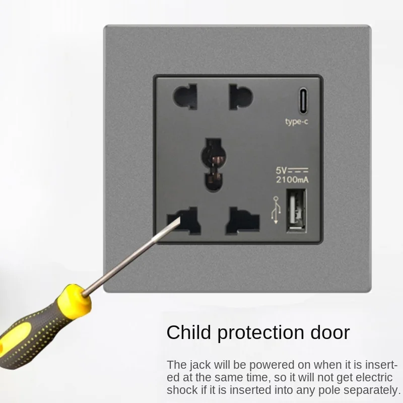 White International Universal Usb C Wall Socket 18w Quick Charging Cell ...